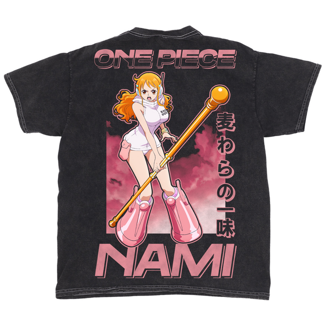 One Piece Nami Egghead Mineral Wash T-Shirt – Ripple Junction